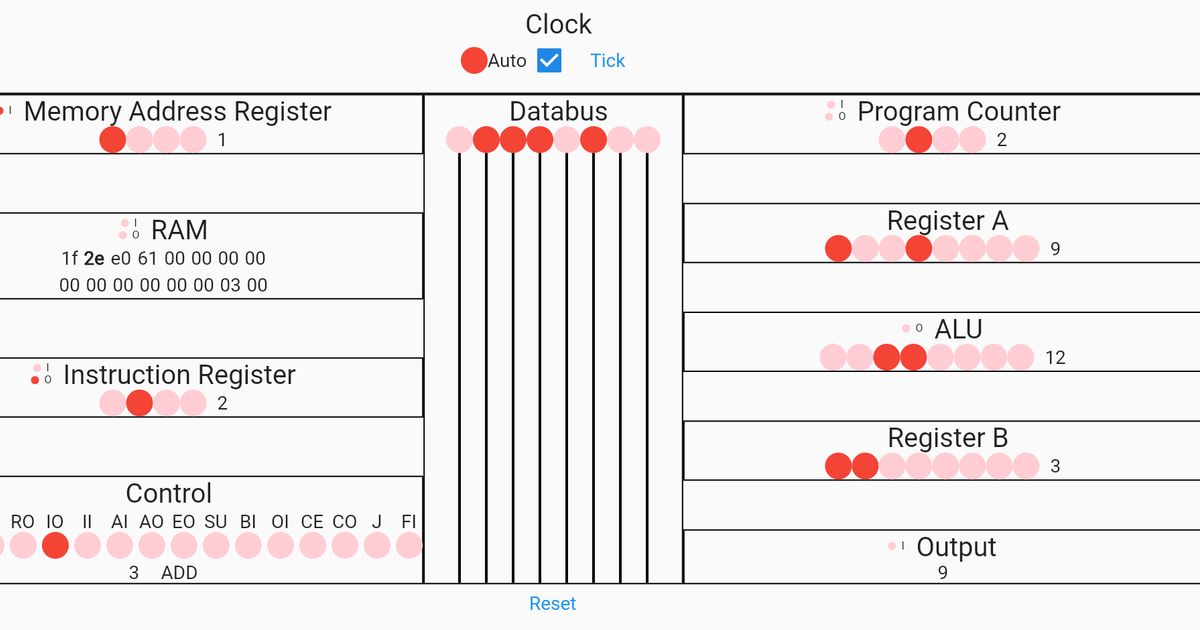 Ben Eater's 8-bit Breadboard CPU Simulator - The Life of Sam